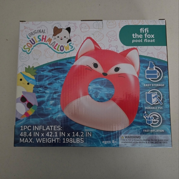 Squishmallows | Games | Squishmallows Red Fox Pool Float | Poshmark